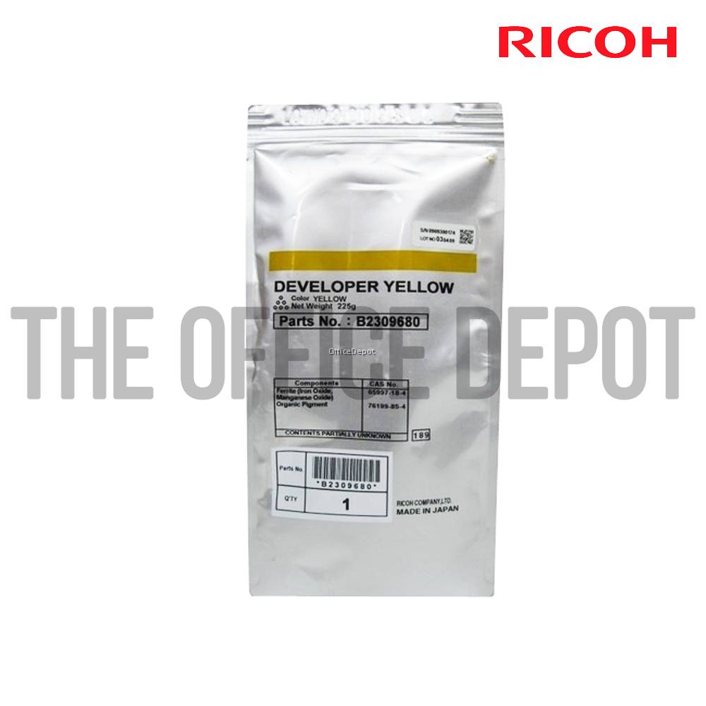 Yellow Developer Ricoh MPC2000 Genuine B2309680