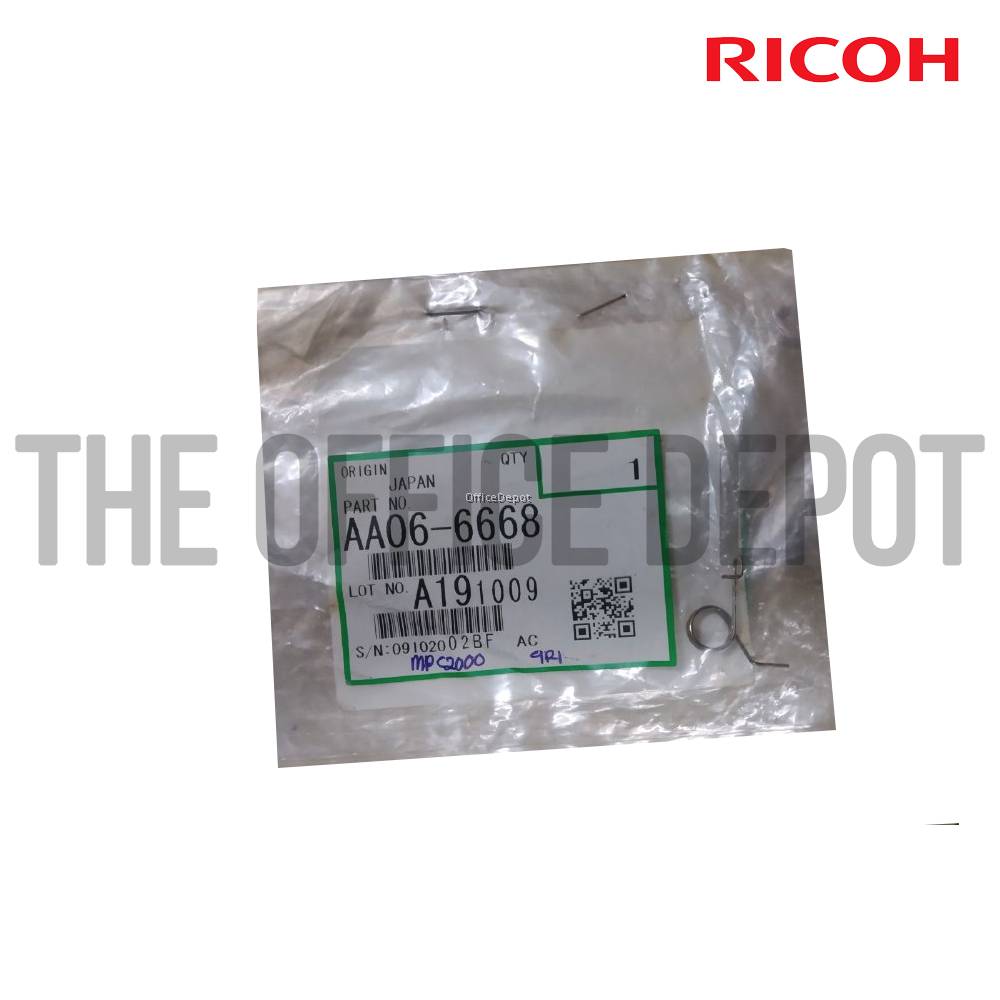 Spring Stripper Plate Front/Rear Ricoh Aficio 1015 Genuine AA066667 ...