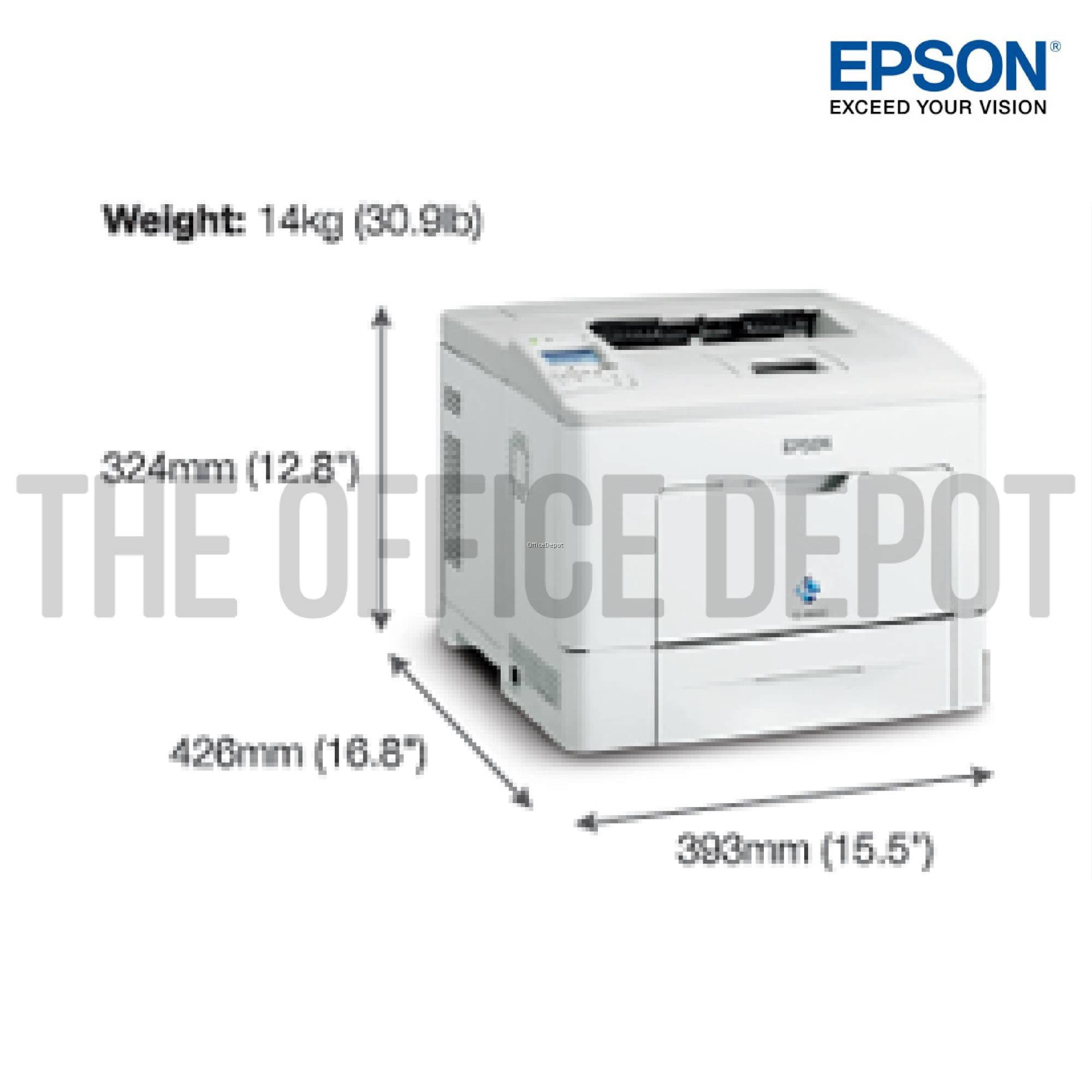 Monochrome A4 Epson WorkForce AL-M400DN Mono Laser Printer + DP7105582 ...