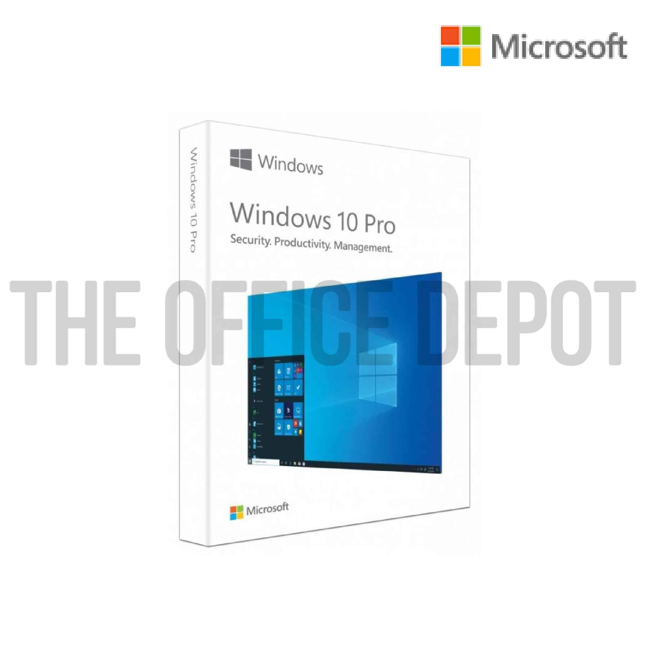 Microsoft Windows 10 Pro 32-bit/64-bit English Full Packaged Product